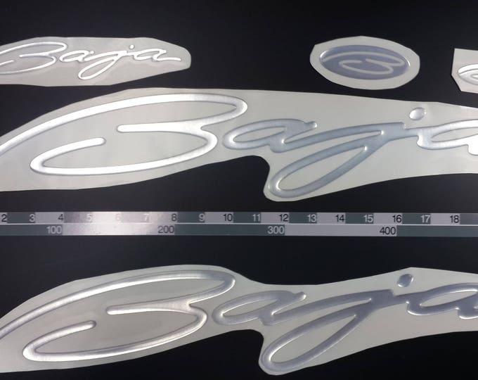 Baja Boat Emblems 20 Chrome FREE FAST Delivery DHL Express Stickers Set ...