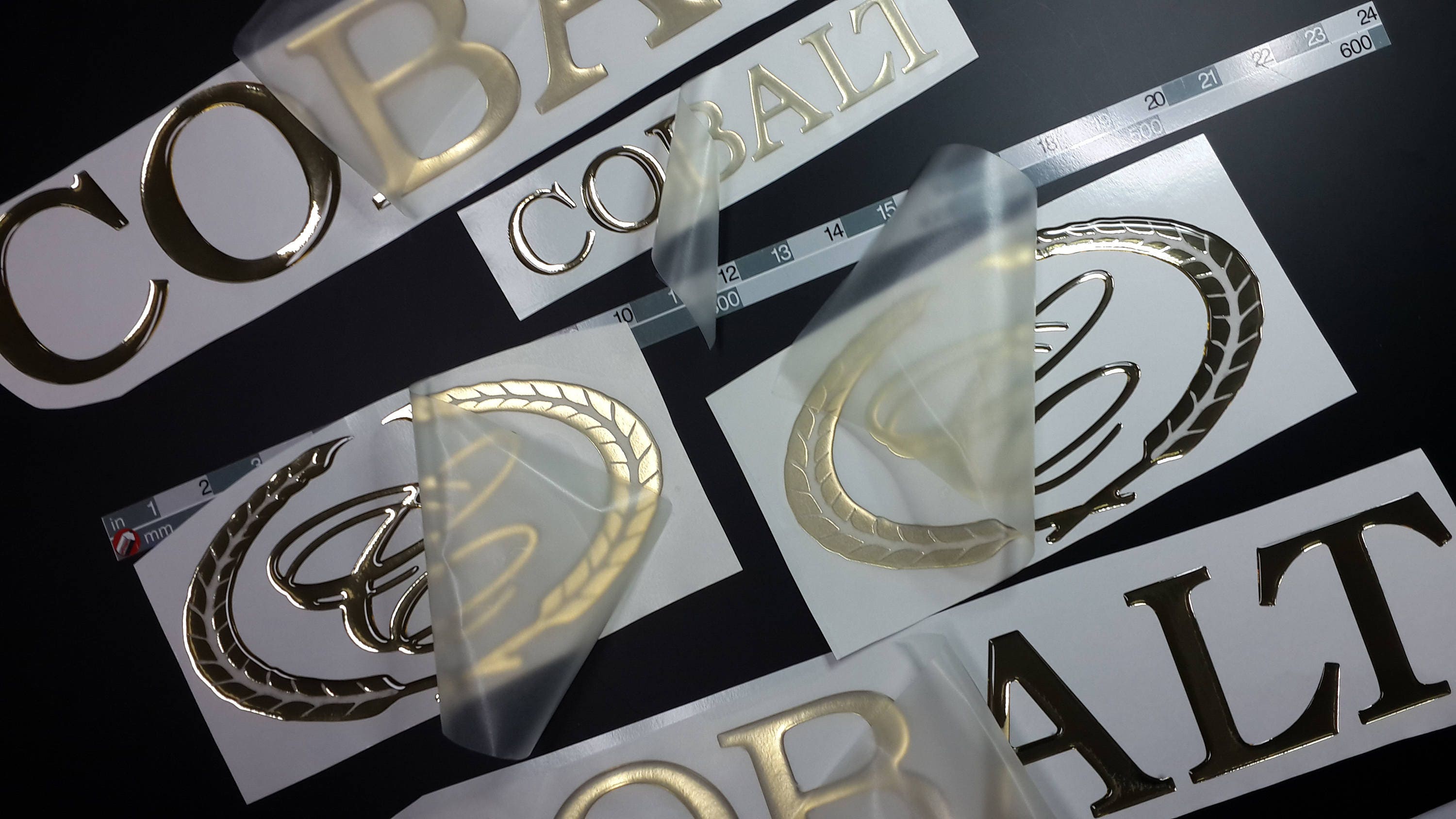 Cobalt Boat Emblems 20" Gold + FREE FAST Delivery DHL Express ...