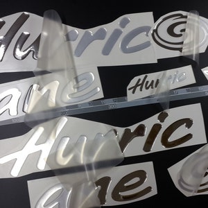 Hurricane Boat Emblems 25" Chrome + FREE FAST Delivery DHL Express ...