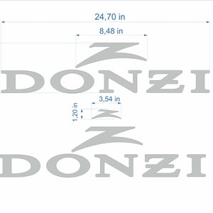 Donzi Boats Emblems 25" Black Chrome + FREE FAST Delivery DHL Express ...