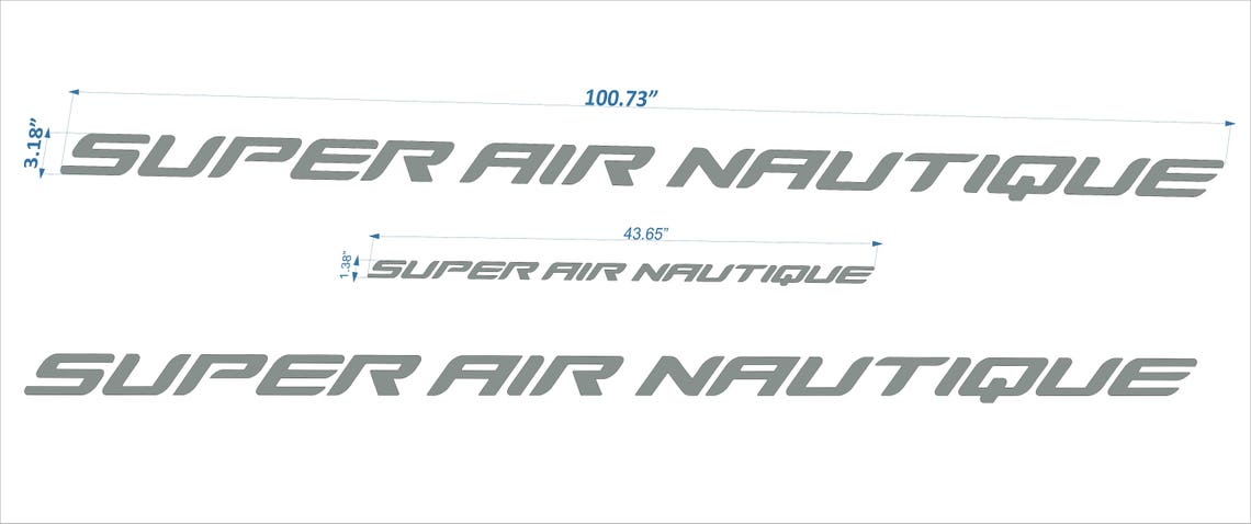 Super Air Nautique Boat Emblems 100 FREE FAST Delivery - Etsy
