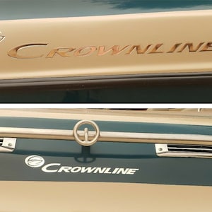 Crownline Boat Emblems 20" Chrome + FREE FAST Delivery DHL Express ...