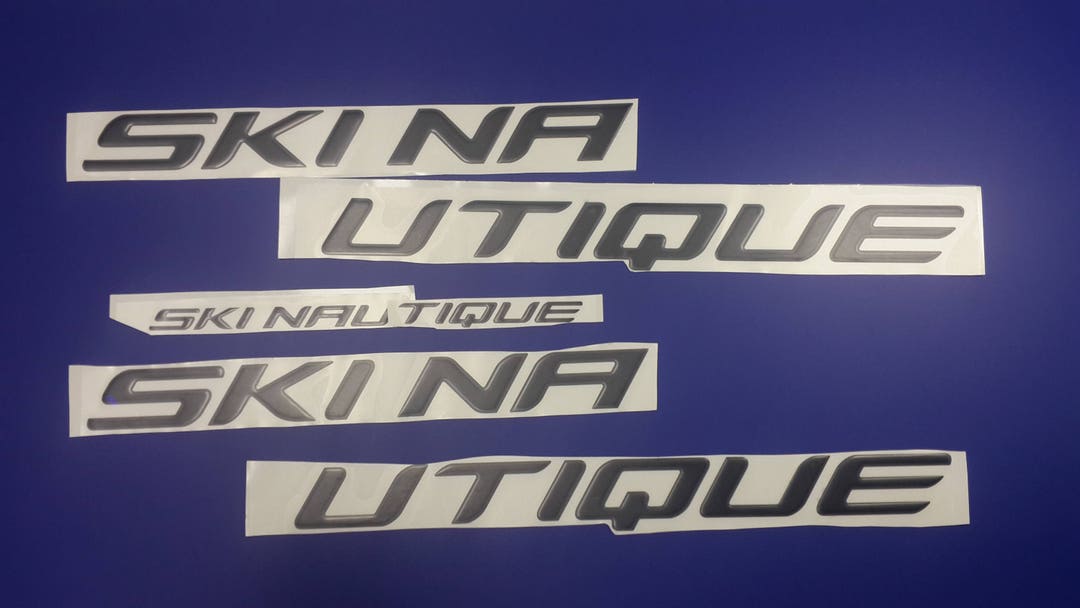 Ski Nautique Boat Emblems 40" Black + FREE FAST Delivery DHL Express ...
