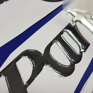 Parker Boat Emblems 30" Chrome + FREE FAST Delivery DHL Express ...