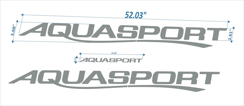 Aquasport Boat Emblems 52 Chrome FREE FAST Delivery - Etsy