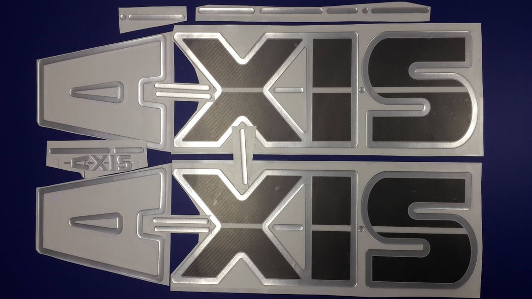 Axis Boat Emblems 40 Carbon FREE FAST Delivery DHL Express Stickers Set ...
