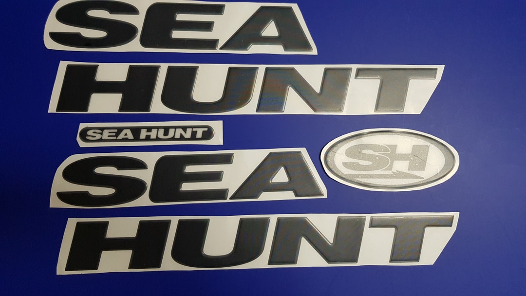 Sea Hunt Boat Emblems 38" Black + FREE FAST Delivery DHL Express ...