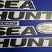 Sea Hunt Boat Emblems 38 Black FREE FAST Delivery DHL Express Stickers ...