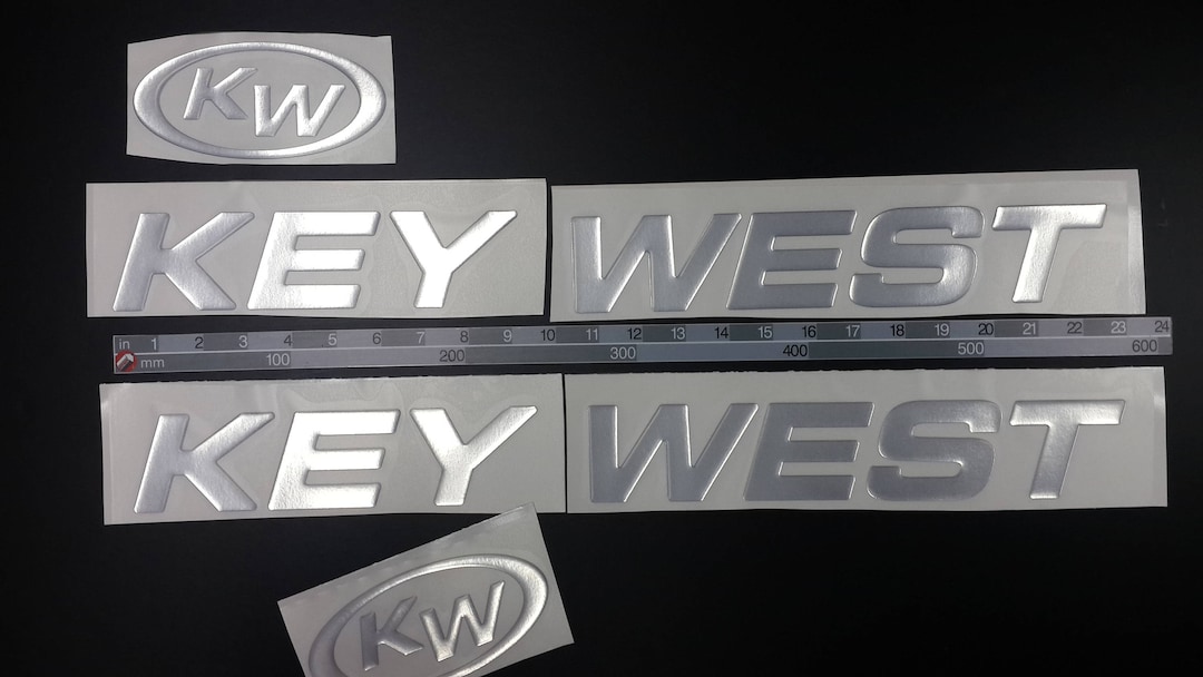 Key West Boats Emblems 22" Chrome + FREE FAST Delivery DHL Express ...