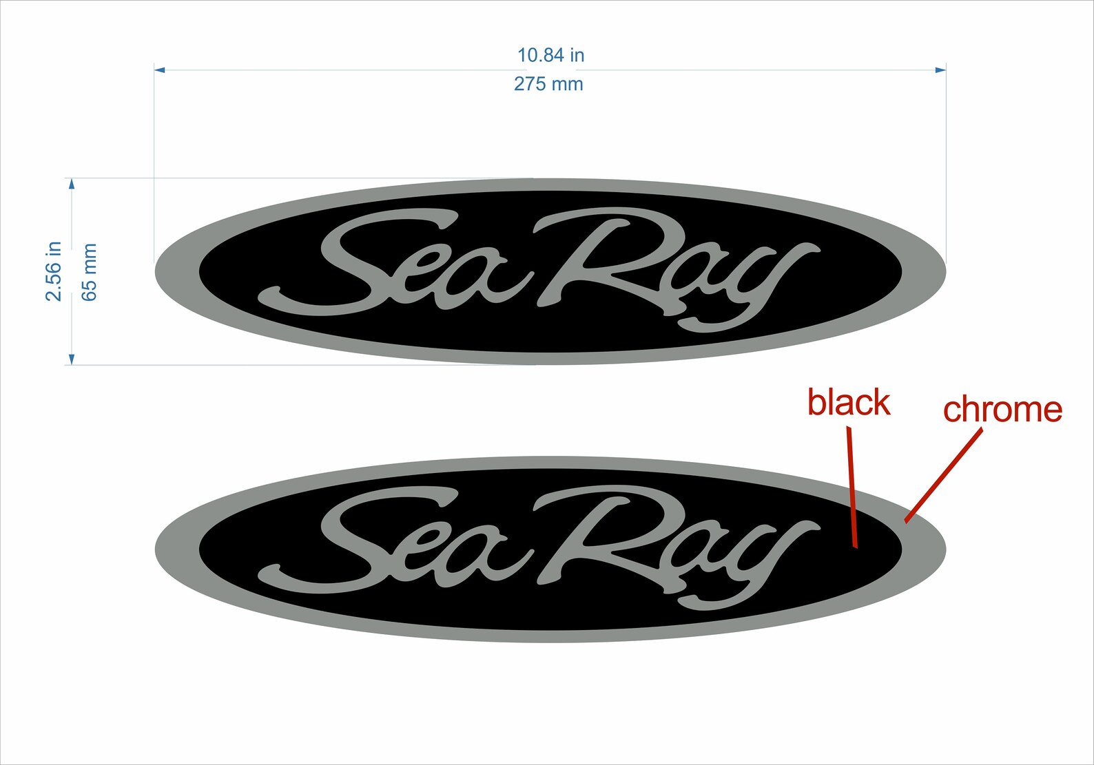 Sea Ray Boat Emblems 10" + FREE FAST Delivery DHL Express - Stickers ...