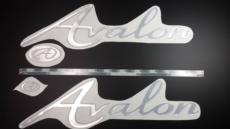 Avalon Pontoon Boat Emblems 22" Chrome + FREE FAST Delivery DHL Express ...