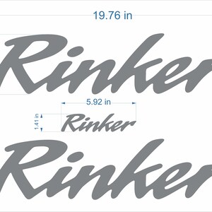 Rinker Boat Emblems 20" Black + FREE FAST Delivery DHL Express ...