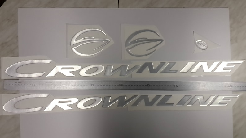 Crownline Boat Emblems 33" Chrome + FREE FAST Delivery DHL Express ...
