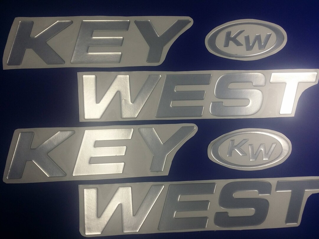 Key West Boat Emblems 40" Chrome + FREE FAST Delivery DHL Express ...