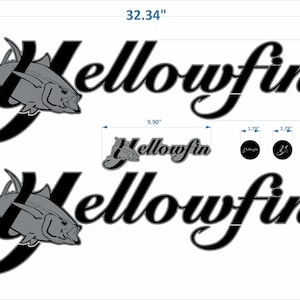 Yellowfin Boat Emblem 32 FREE FAST Delivery DHL - Etsy