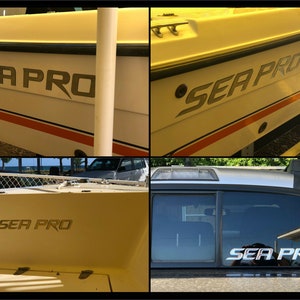 Sea Pro Boat Emblems 20" + FREE FAST Delivery DHL Express - Stickers ...