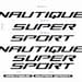 Nautique Super Sport Boat Emblems 70 Black FREE FAST Delivery DHL ...