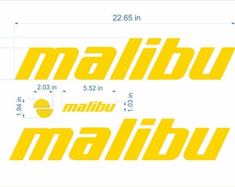 Malibu Boat Stickers - Etsy