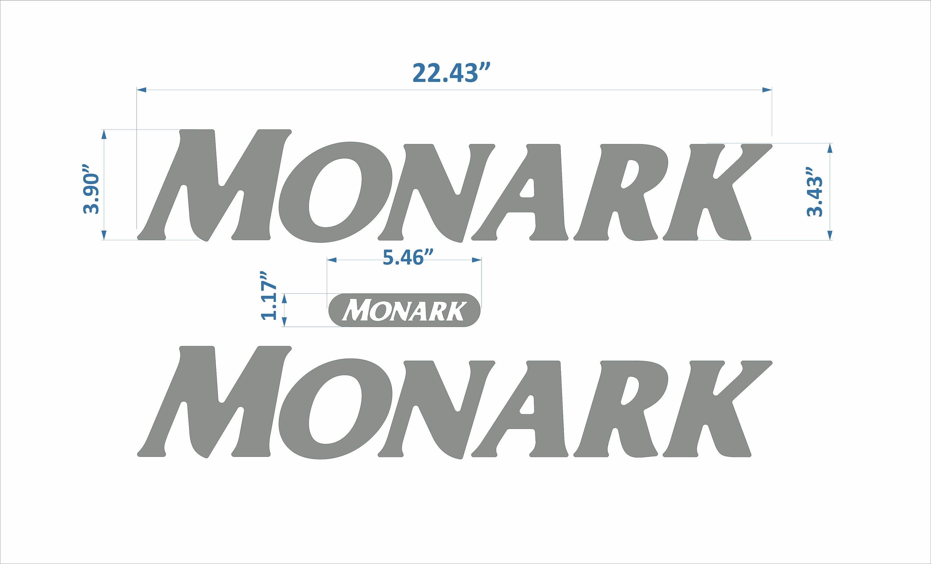 Monark Boats Emblem 22" + FREE FAST Delivery DHL Express - Raised ...