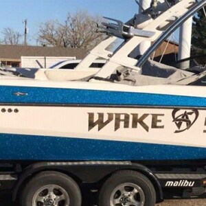 Malibu Wakesetter Boat Emblems 100" Chrome + FREE FAST Delivery DHL ...