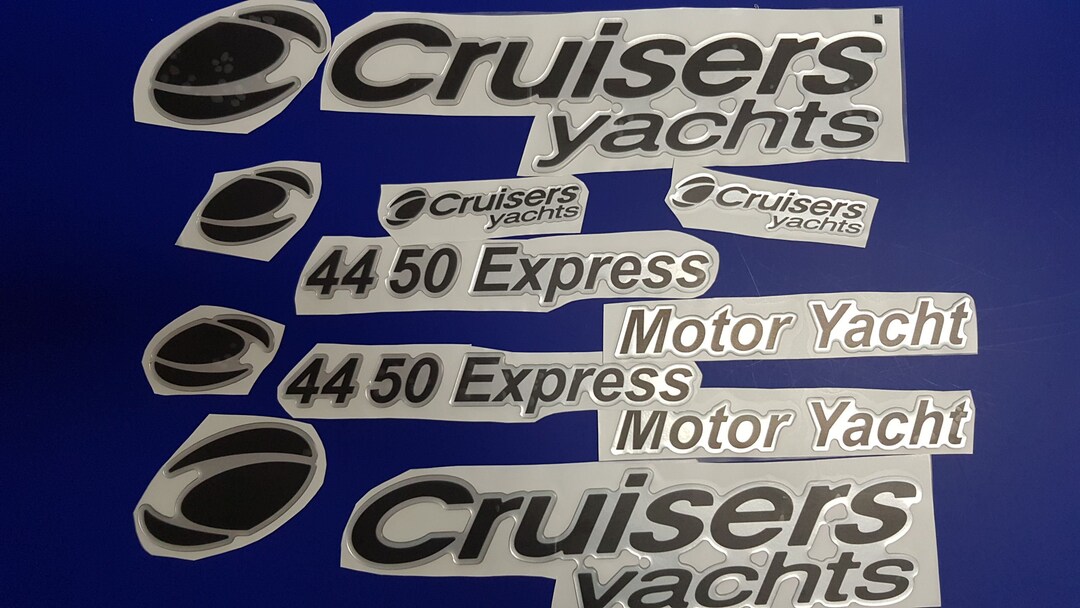 Cruisers Yachts Boat Emblem 24" Chrome Black 4450 + FREE FAST Delivery ...