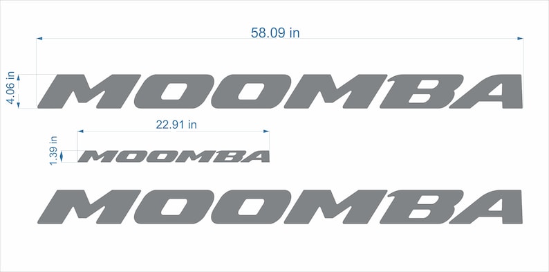 Moomba Boat Emblems 58" + FREE FAST Delivery DHL Express - Stickers Set ...