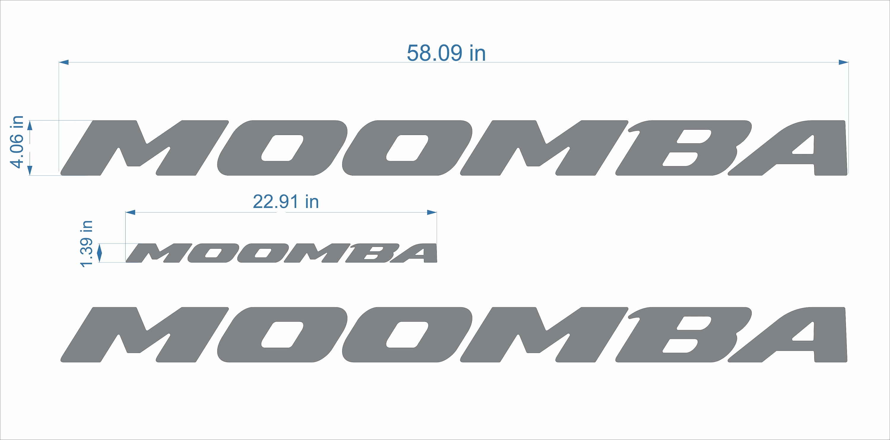 Moomba Boat Emblems 58 FREE FAST Delivery DHL Express | Etsy