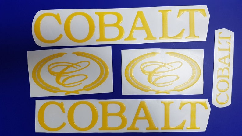 Cobalt Boat Emblem 20 Yellow FREE FAST Delivery DHL - Etsy