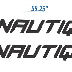 Ski Nautique Boat Emblems 60" Black + FREE FAST Delivery DHL Express ...