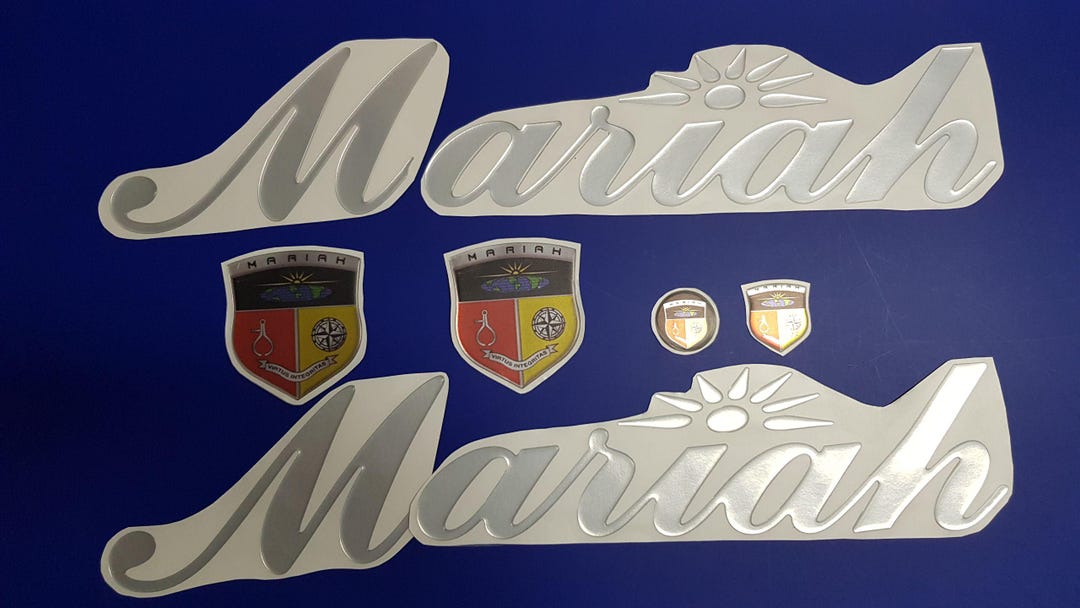 Mariah Boat Emblems 28" Chrome + FREE FAST Delivery DHL Express ...