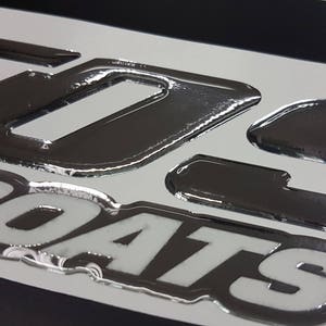 Stratos Boat Emblem 22" Chrome + FREE FAST Delivery DHL Express - Etsy