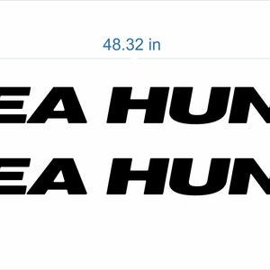 Sea Hunt Boat Emblems 49" Chrome + FREE FAST Delivery DHL Express ...