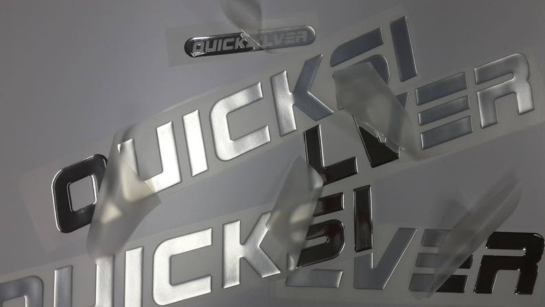 Quicksilver Boat Emblems 29 Chrome FREE FAST Delivery - Etsy