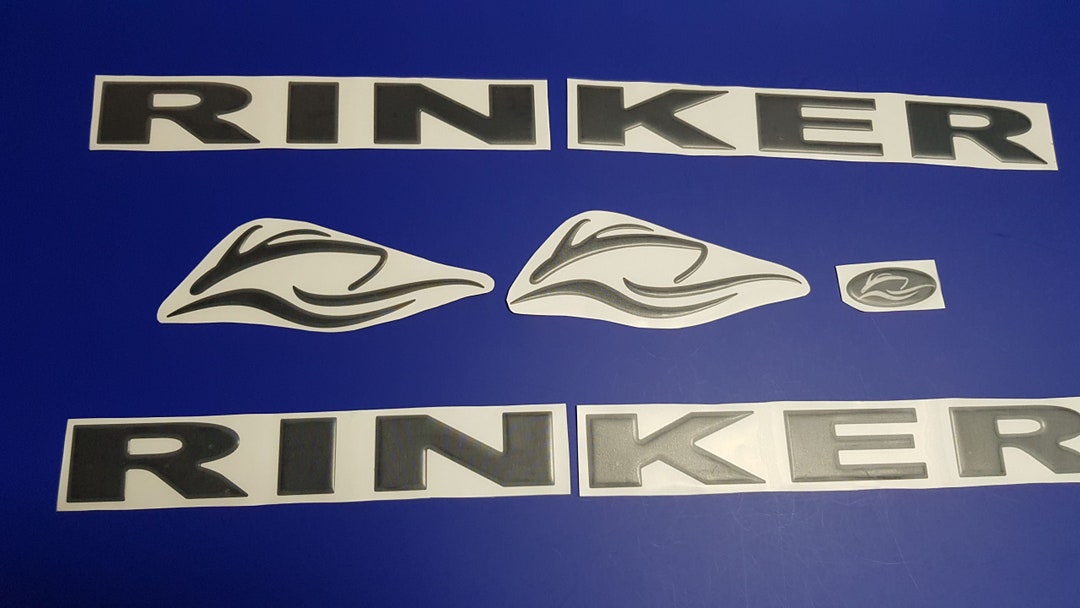Rinker Boat Emblems 27" Black + FREE FAST Delivery DHL Express ...