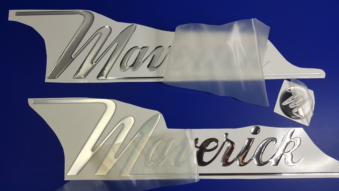 Maverick Boats Emblem 22" Chrome + FREE FAST Delivery DHL Express ...
