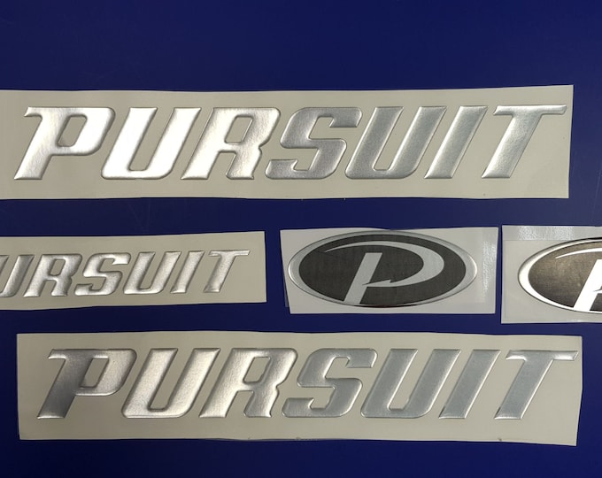 Pursuit Boat Emblems 13 Chrome FREE FAST Delivery DHL - Etsy