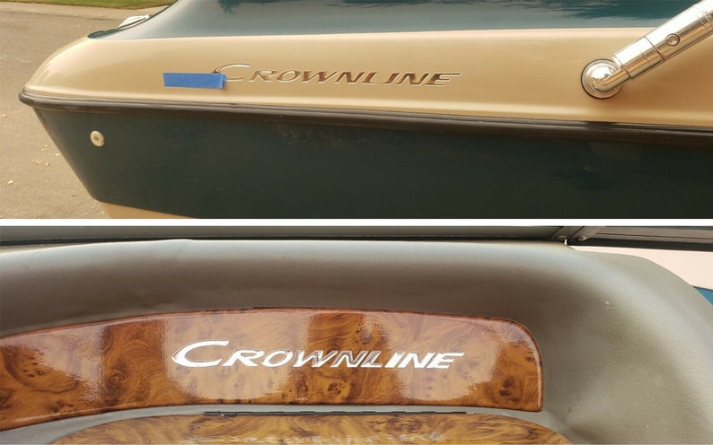 Crownline Boat Emblems 20" Chrome + FREE FAST Delivery DHL Express ...