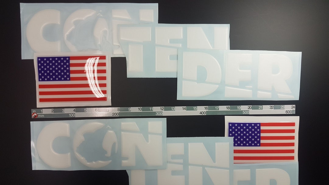 Contender Boat Emblems 32 White FREE FAST Delivery DHL Express Stickers ...