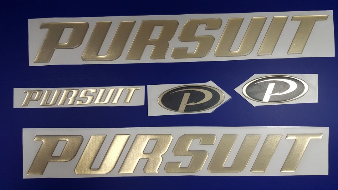 Pursuit Boat Emblems 20" Gold + FREE FAST Delivery DHL Express ...