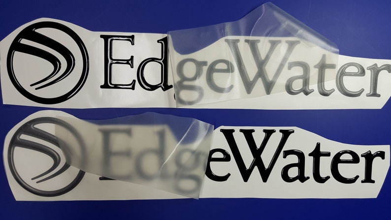 Edgewater Boat Emblems 22 Black FREE FAST Delivery DHL | Etsy