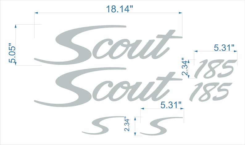 Scout Boat Emblems 18 FREE FAST Delivery DHL Express - Etsy