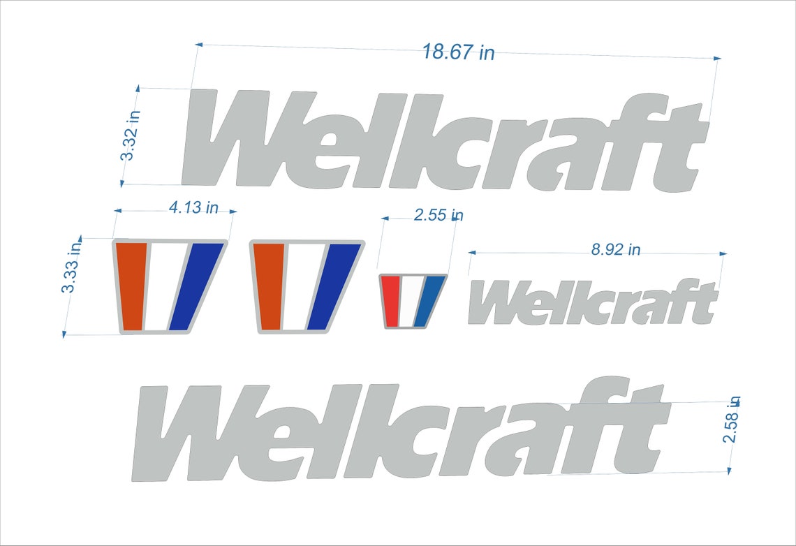 Wellcraft Boat Emblems 19 Chrome FREE FAST Delivery - Etsy