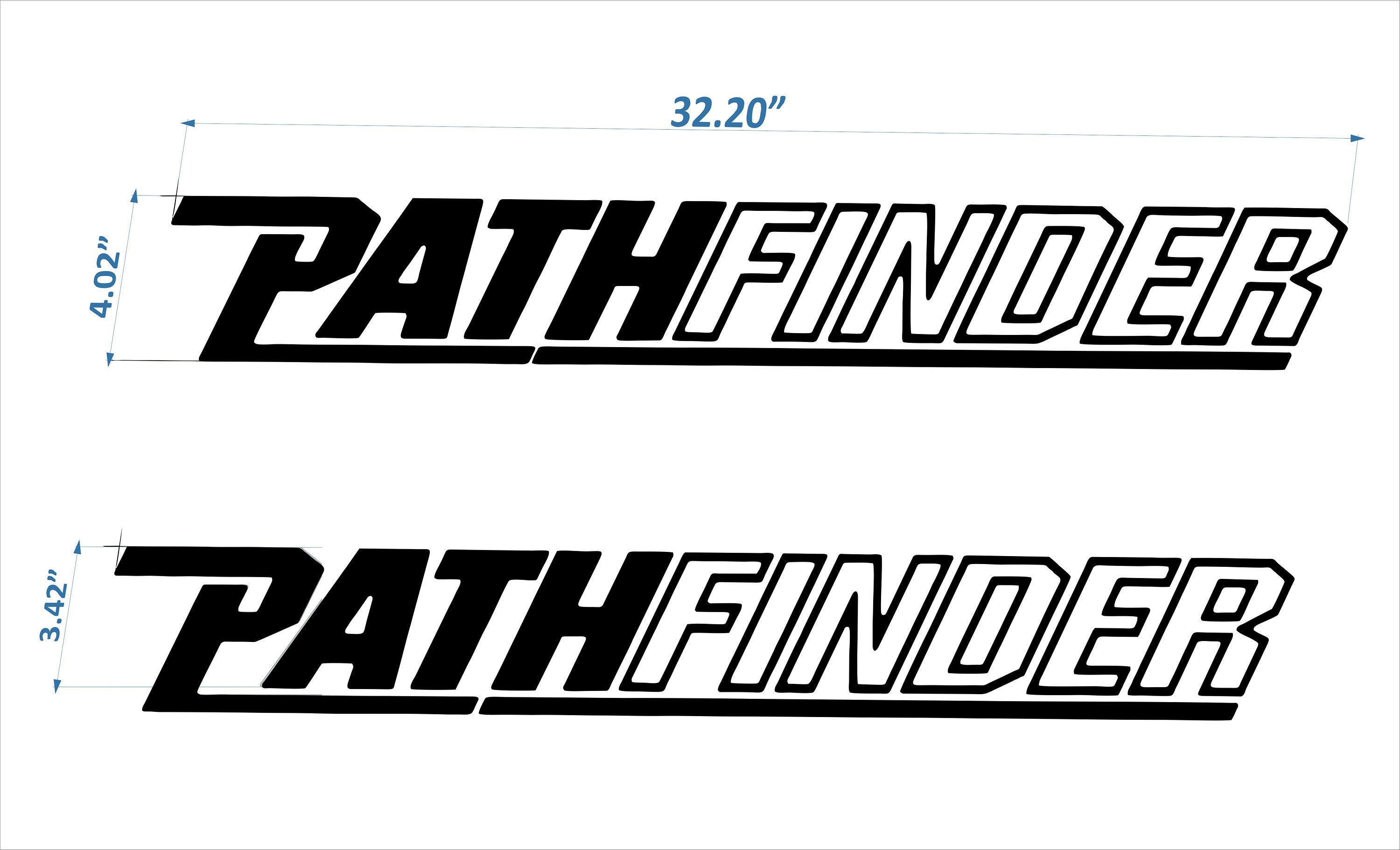 Pathfinder Boat Emblems 33 Black FREE FAST Delivery - Etsy