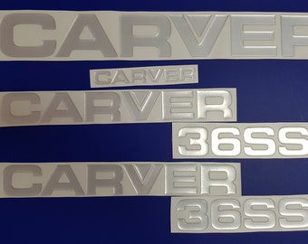 Carver Boat Emblem 22 Chrome FREE FAST Delivery DHL | Etsy