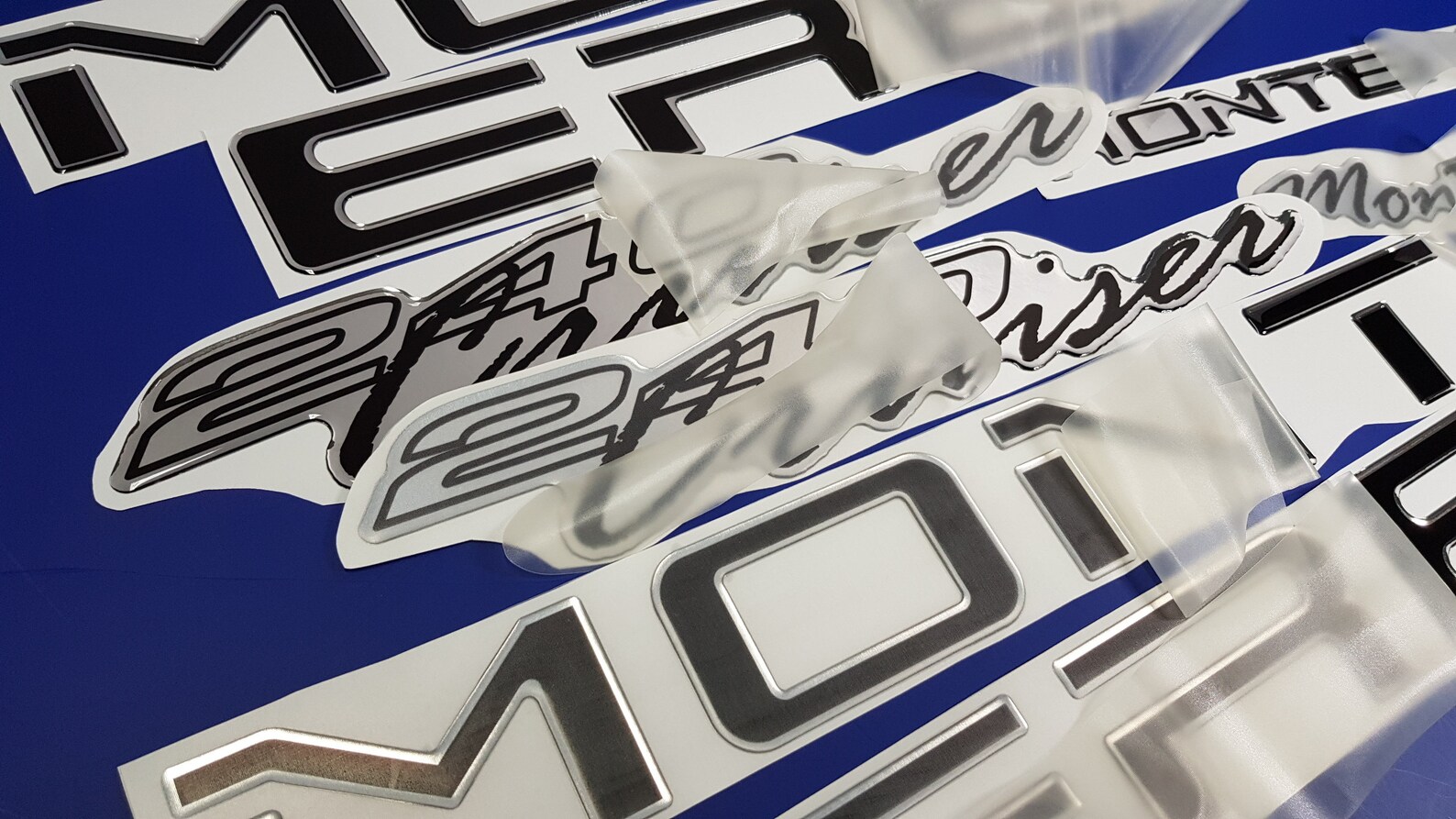 Monterey Boat Emblems 41" Chrome Black 240 + FREE FAST Delivery DHL ...