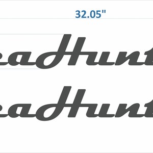Sea Hunter Boat Emblems 32" Chrome + FREE FAST Delivery DHL Express ...
