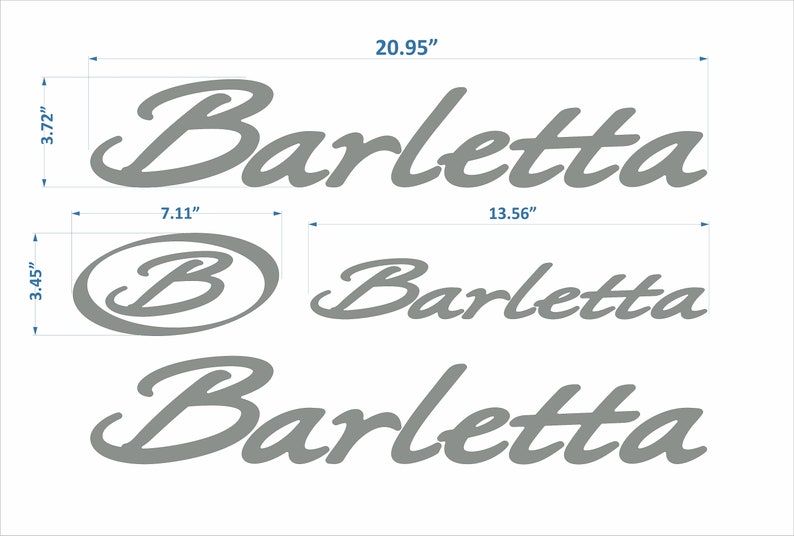 Barletta Boat Emblems 21" + FREE FAST Delivery DHL Express - Stickers ...