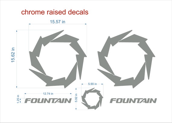 Fountain Boat Emblems 15 FREE FAST Delivery DHL - Etsy