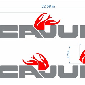 Cajun Boat Emblems 22" Chrome + FREE FAST Delivery DHL Express ...