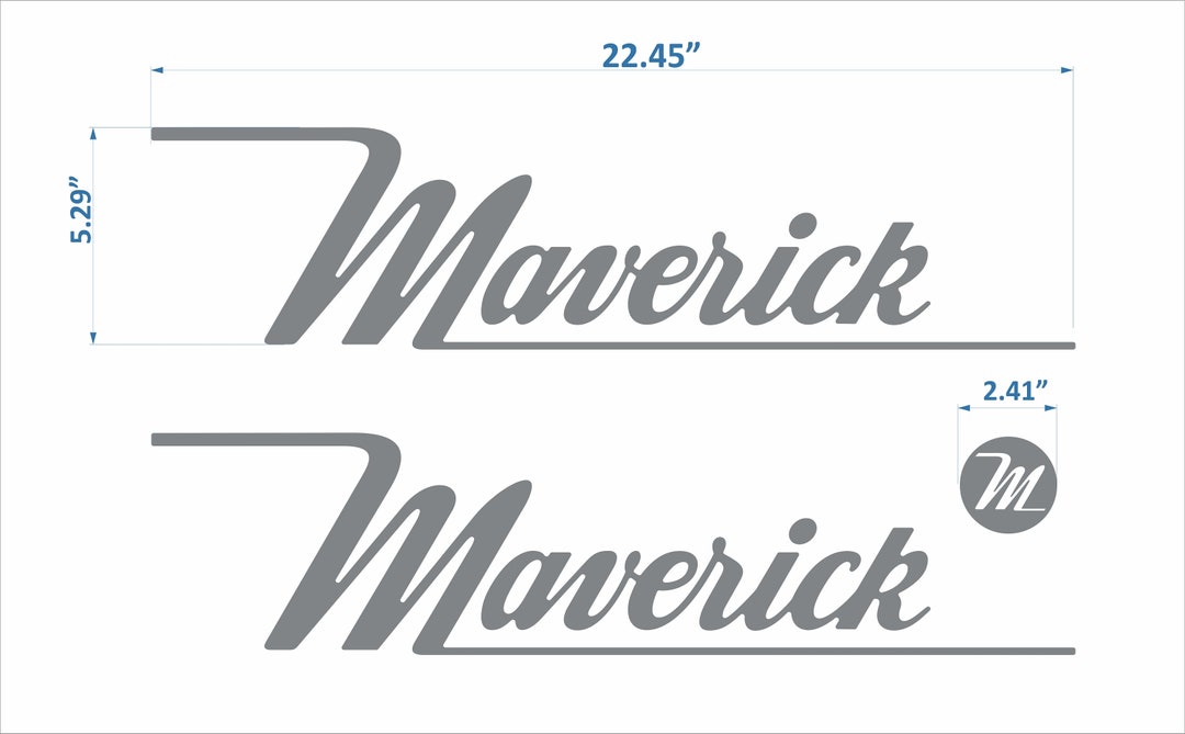 Maverick Boats Emblem 22" Chrome + FREE FAST Delivery DHL Express ...